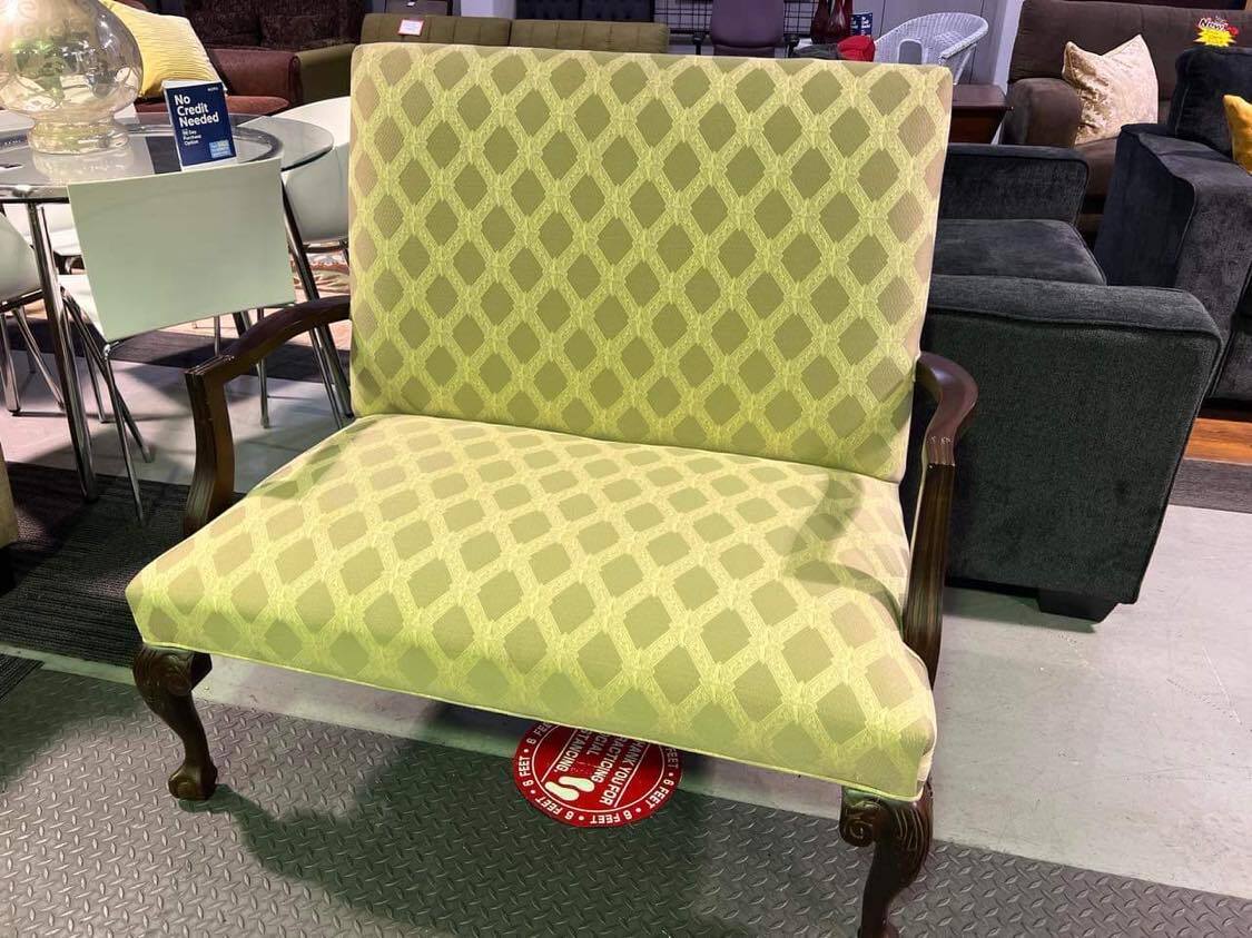 Parker Southern French Patterned Settee | ReStaged Vintage Decor ...